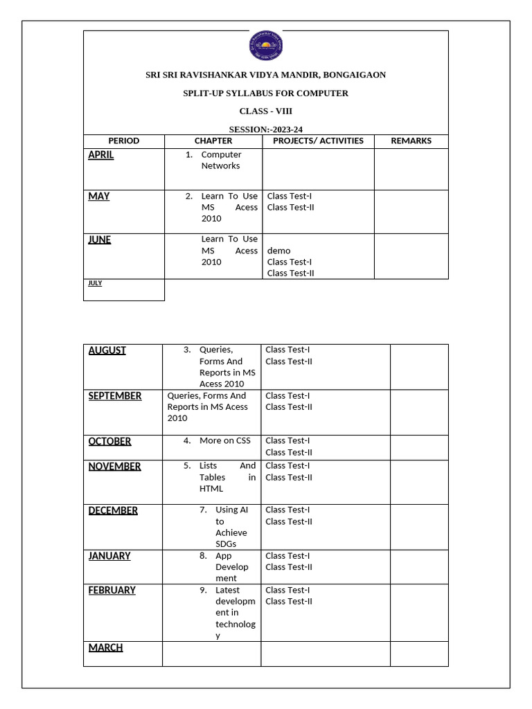Computer Class 8 | PDF