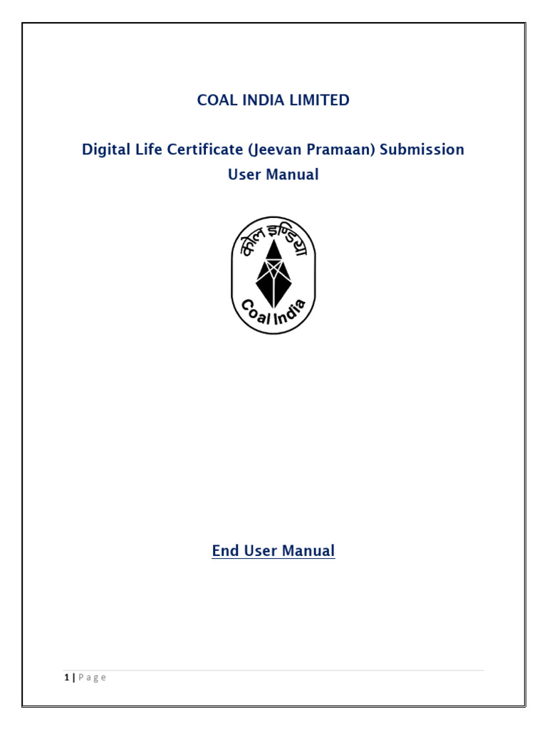 CIL-CPRMSE-User Manual For Digital Life Certificate | PDF | Computing ...