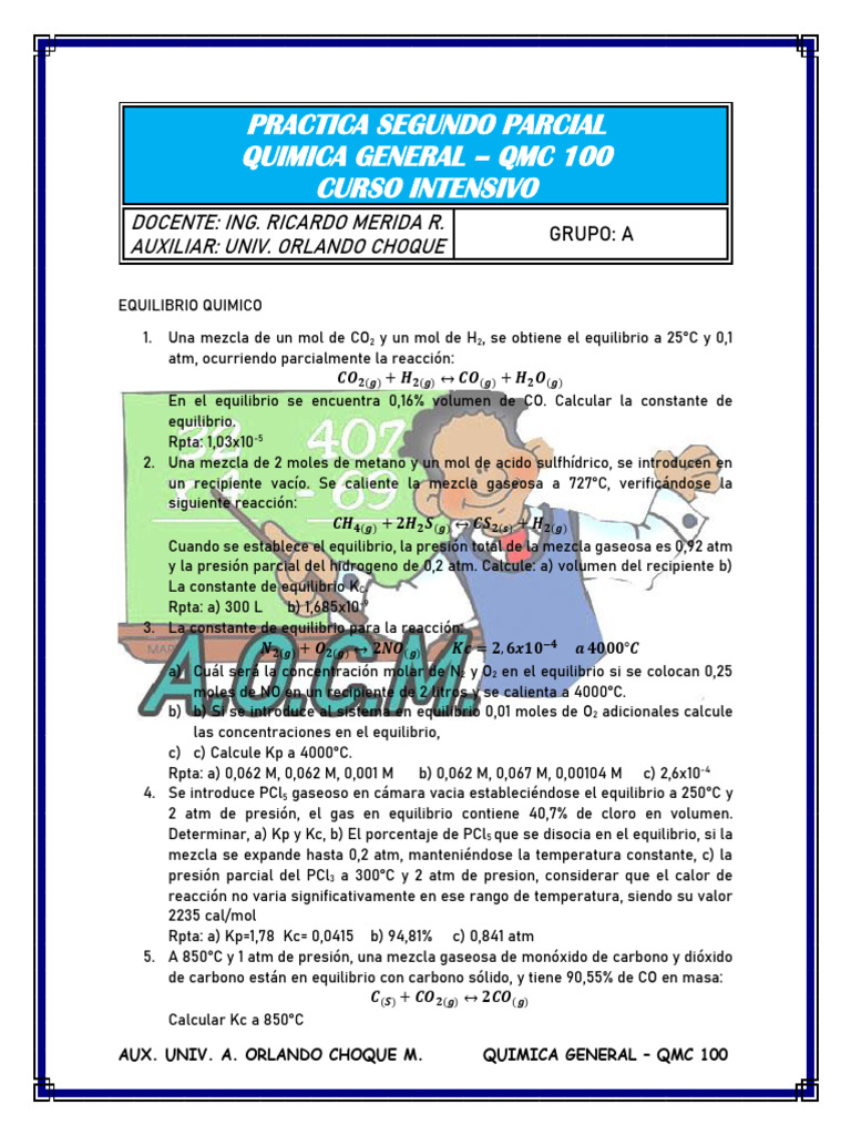Practica Segundo Parcial Quimica 100 Intensivo | PDF | Solubilidad | Sal (química)