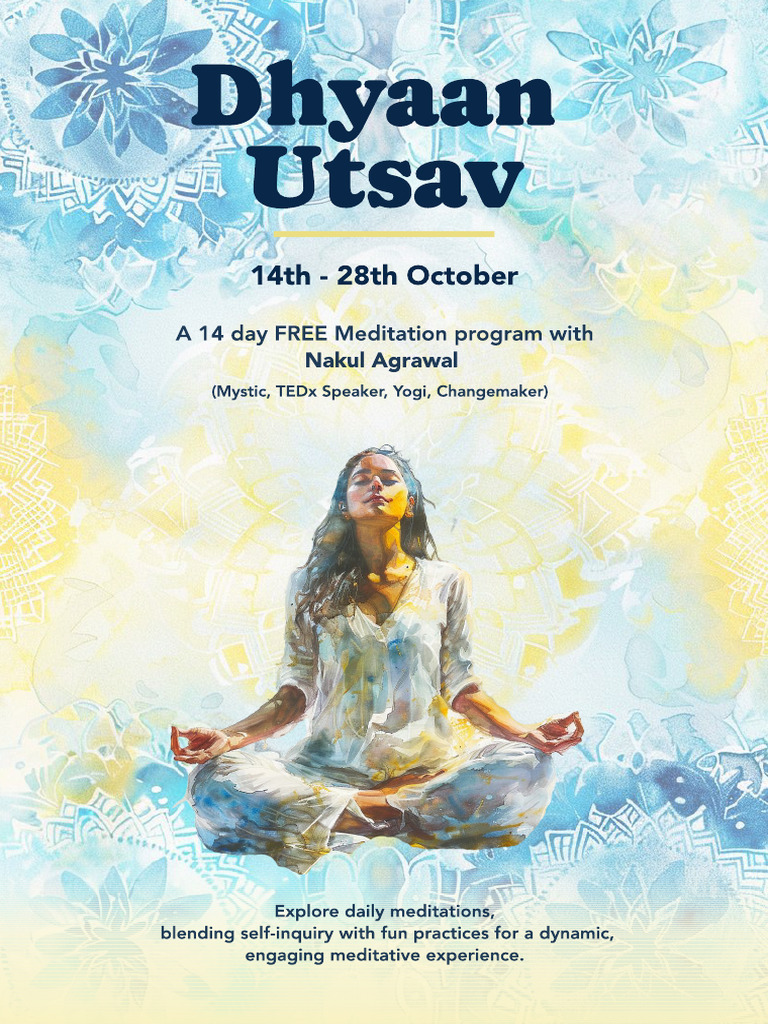 Dhyan Utsav - Poster | PDF