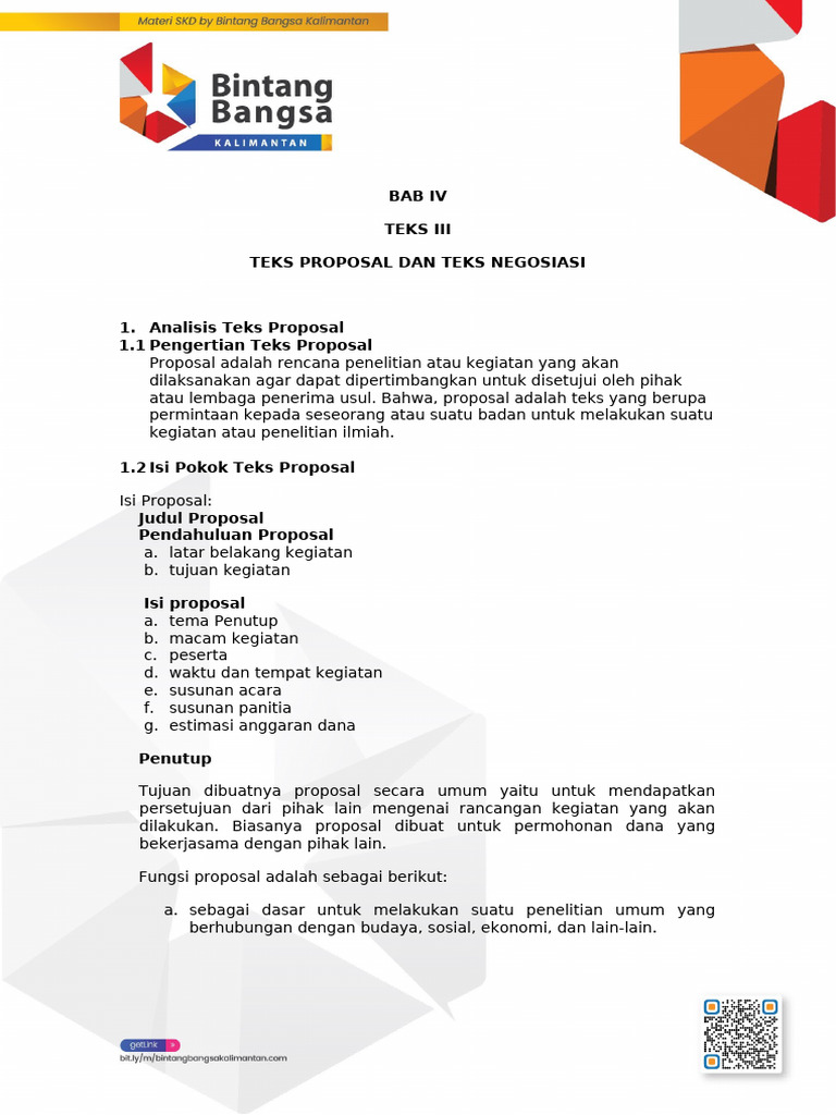 Teks Proposal Dan Teks Negosiasi | PDF