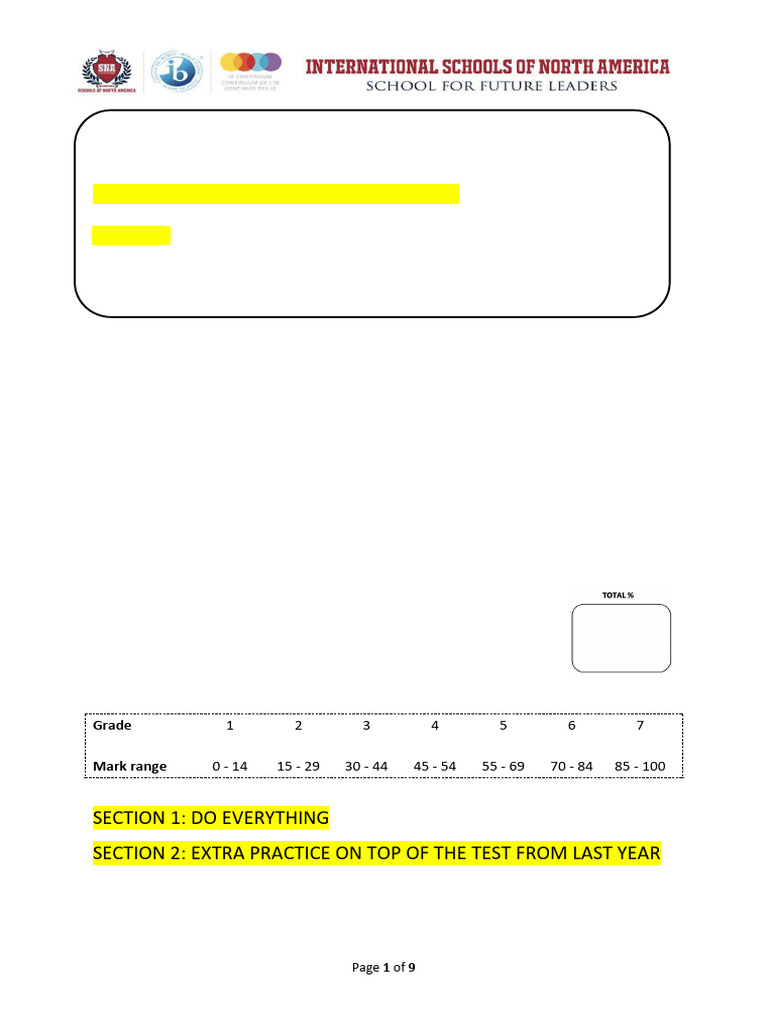 MOCK TEST DP1 Unit Approximations and Erros Extra Practice | PDF ...