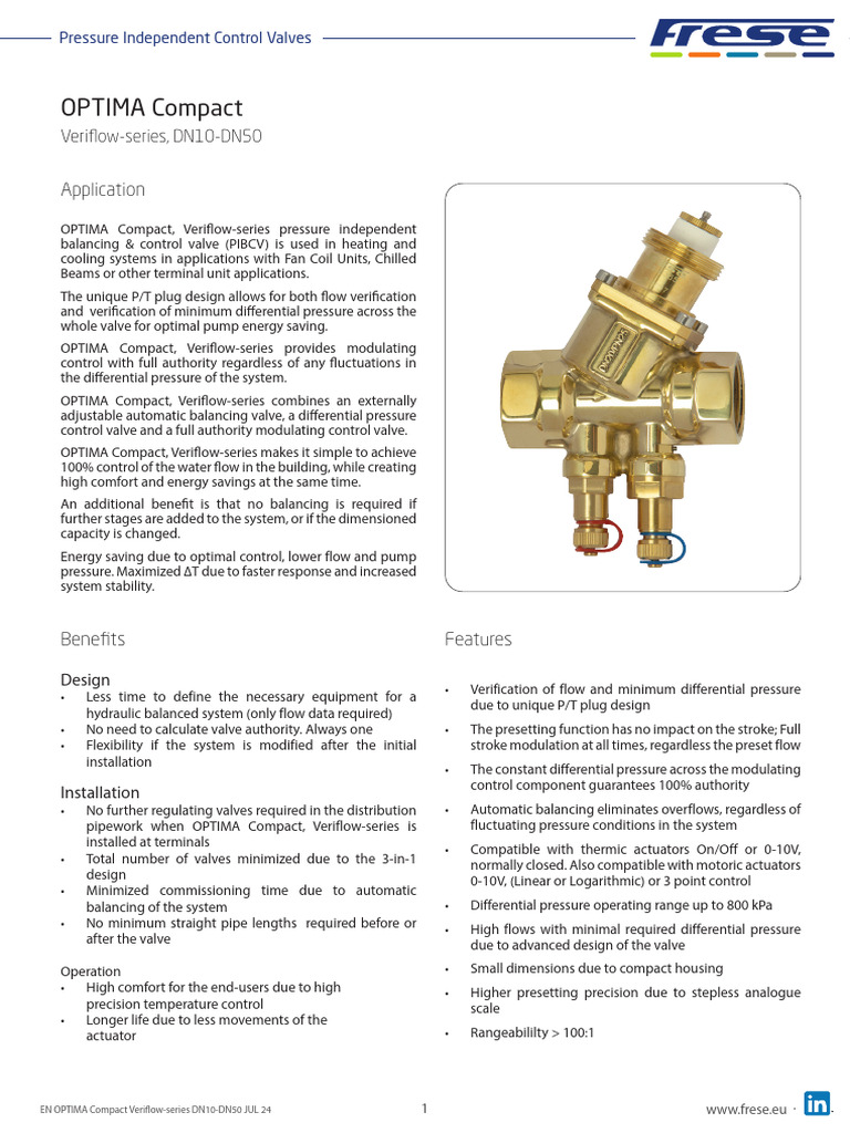1 en OPTIMA Compact Veriflow DN10-50 | PDF | Mechanical Engineering ...
