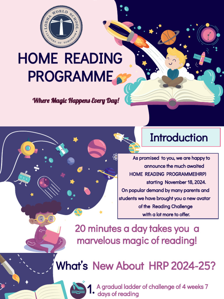 Home Reading Programme -2024 .pptx .pptx | PDF | Human Communication ...