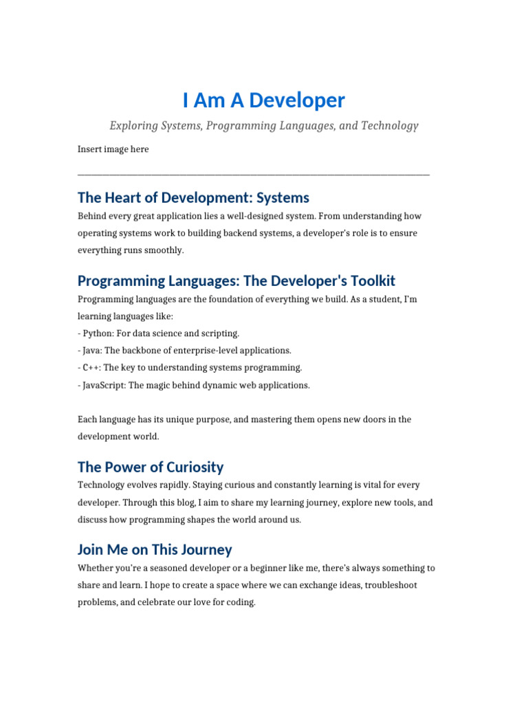 Developer's Journey: Systems & Languages | PDF