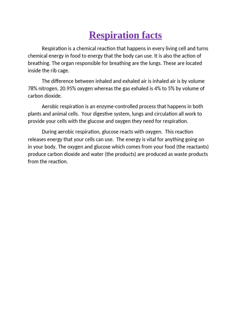 Respiration article | PDF