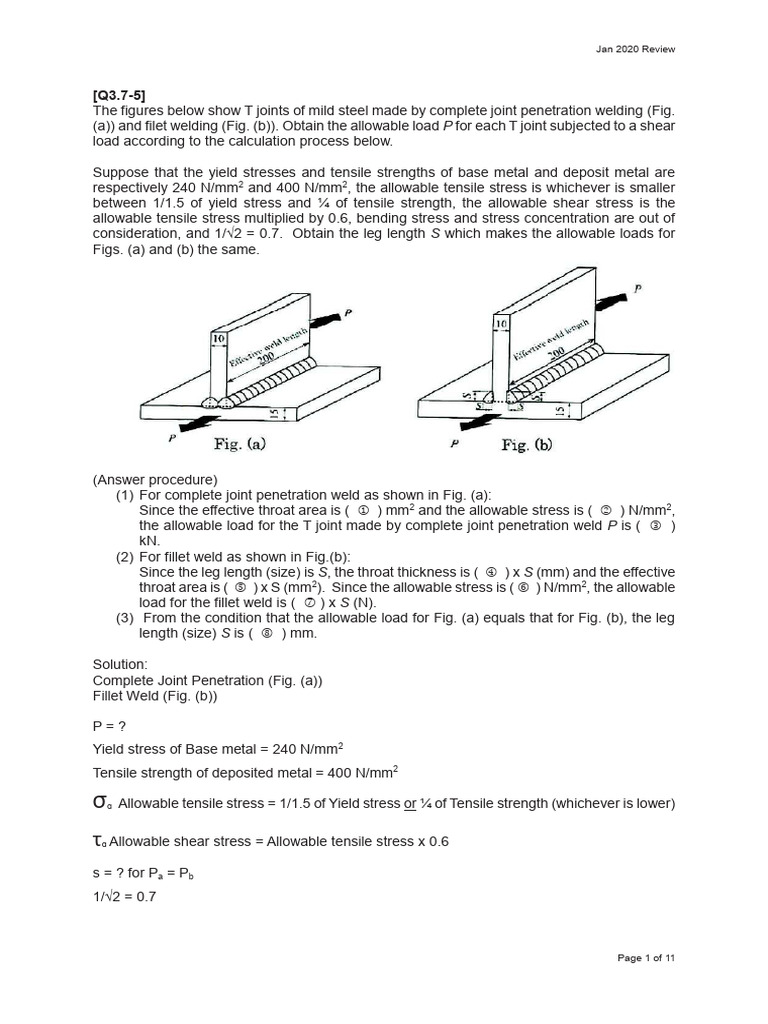 Chap3 - Problem Solution Jan2020 Review | PDF | Stress (Mechanics) | Bending