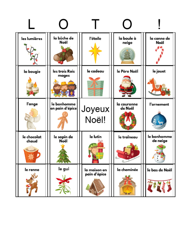Loto de Noël. | PDF