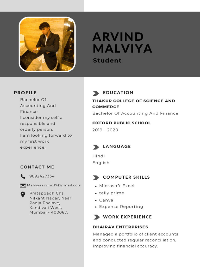 ARVIND MALVIYA - Resume - Apna | PDF