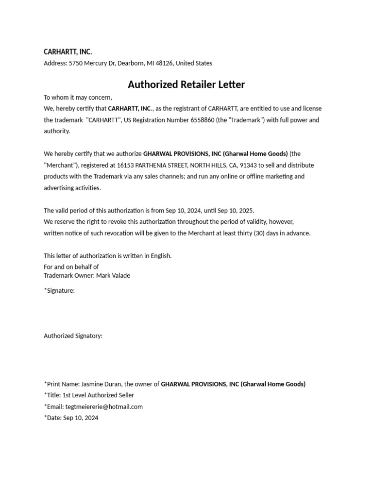 CARHARTT Gharwal Home Goods2 | PDF