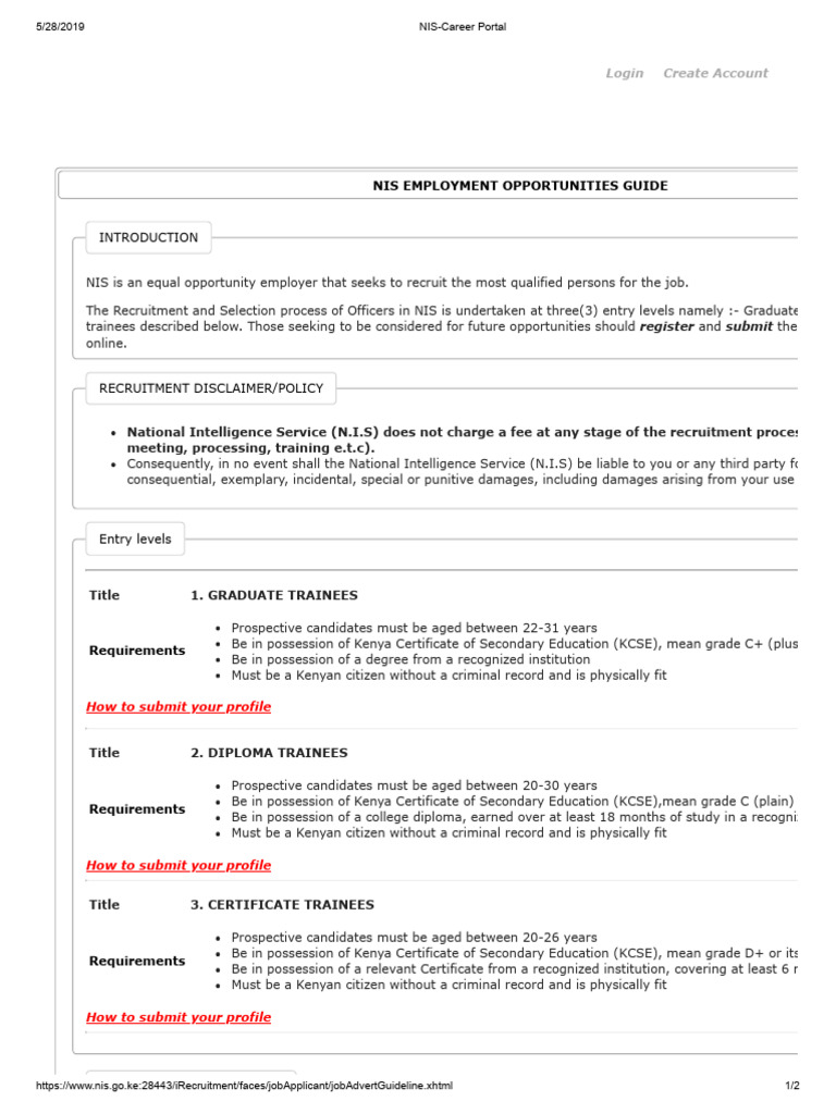 Nis Vacancies Pdf Criminal Record Recruitment