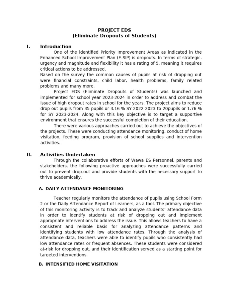 PROJECT EDS | PDF | Teachers