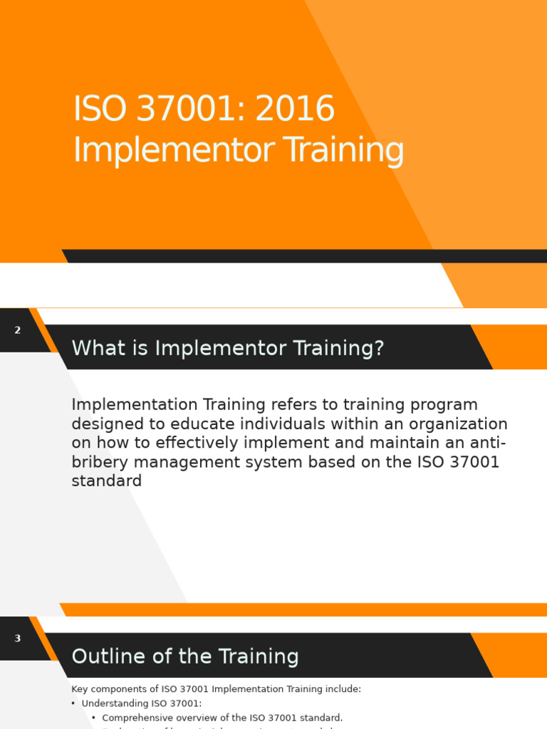 ISO 37001 Anti-Bribery Training Guide | PDF | Audit | Bribery