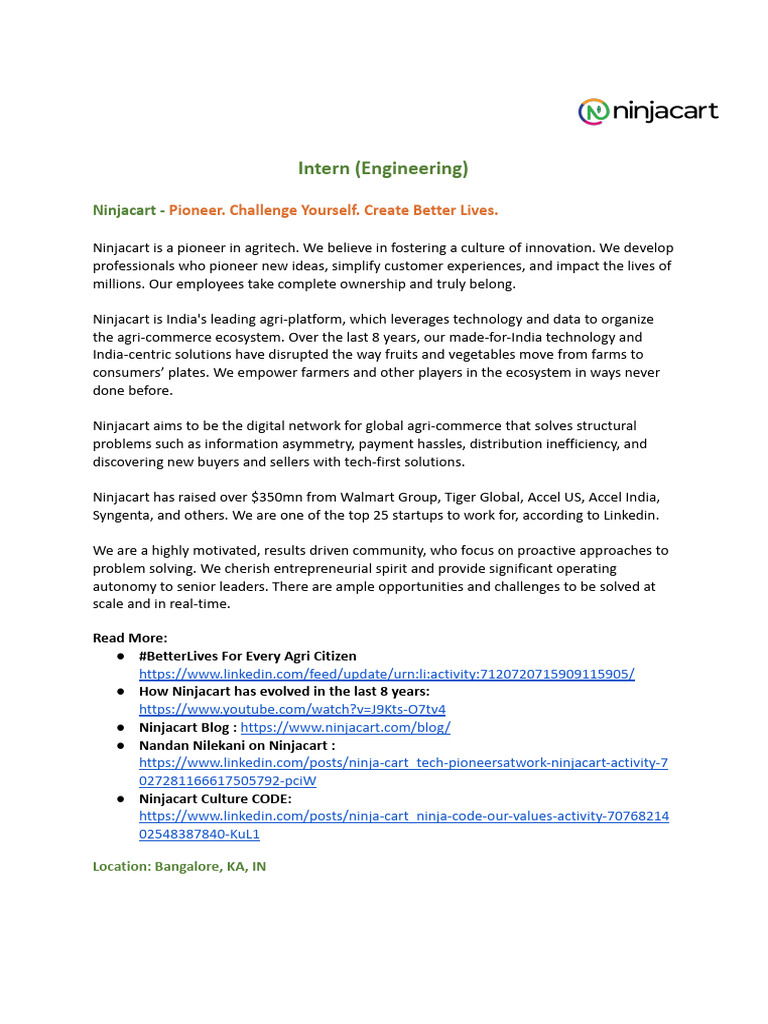JD Intern Engineering | PDF | Computer Programming | Computing