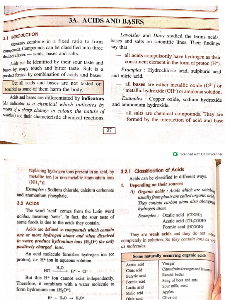 Chemistry Acids, Bases and Salts | PDF