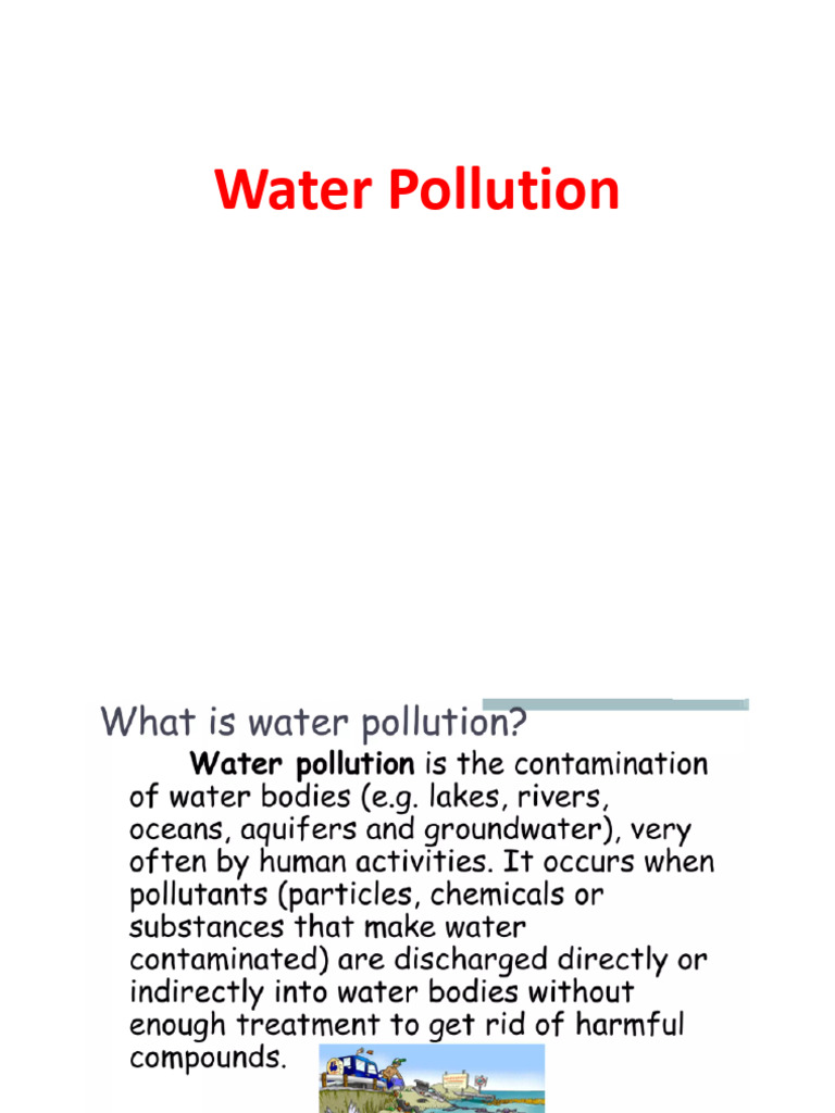 Water Pollution | PDF