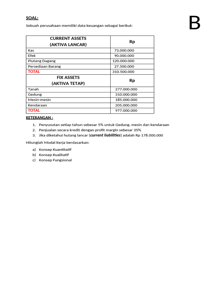 SOAL KUIS 1 FINANCIAL MANAGEMENT | PDF