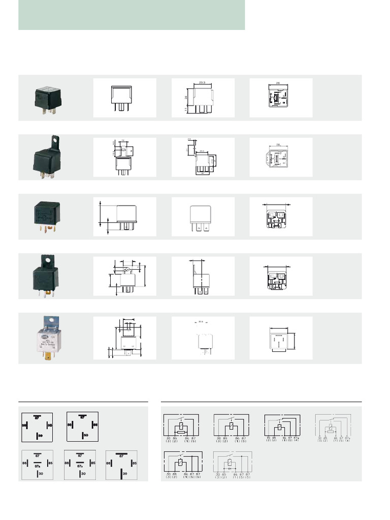 Hella Relays | PDF | Equipment | Electrical Engineering