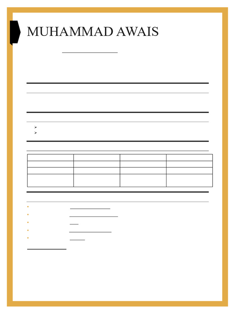 Awais CV PDF | PDF