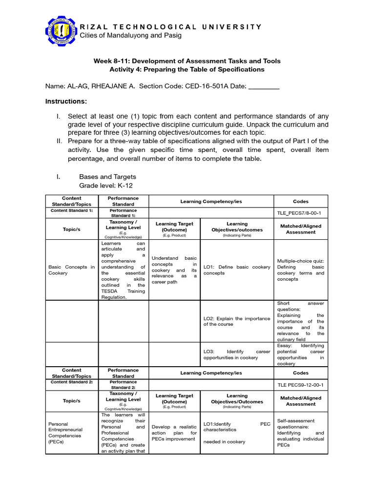 T | PDF | Learning | Educational Assessment