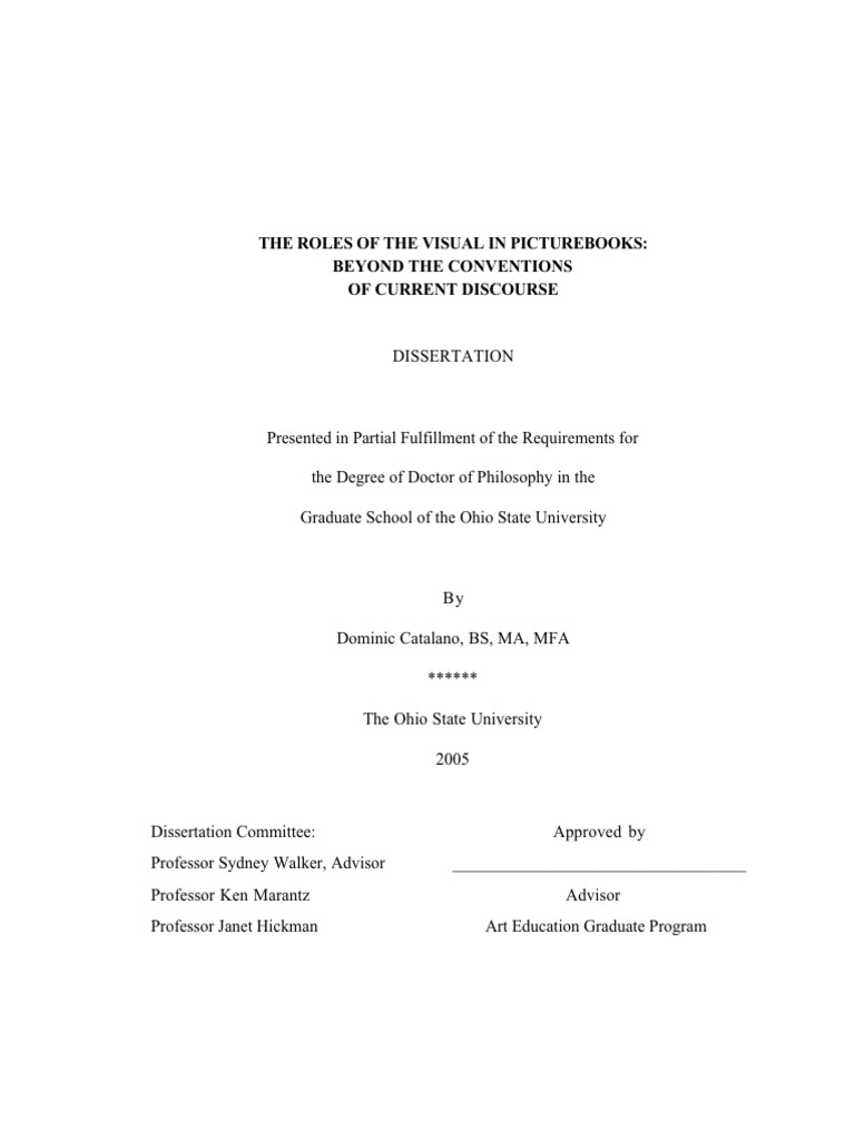 The Roles of The Visual in Picturebooks | PDF | Narrative | Books