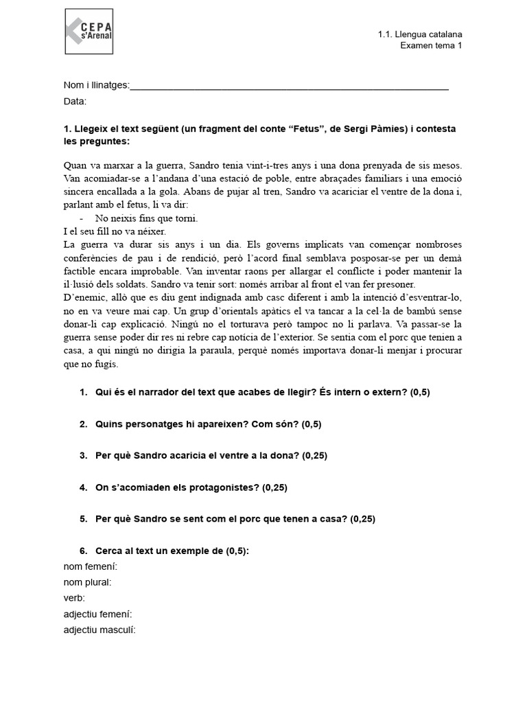 Pise Examen Tema 2 | PDF