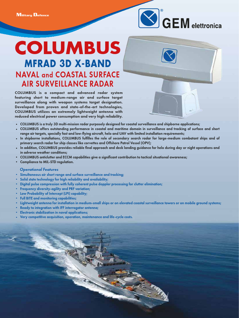 Surveillance Radar Columbus 3d Brochure | PDF | Radar | Wireless