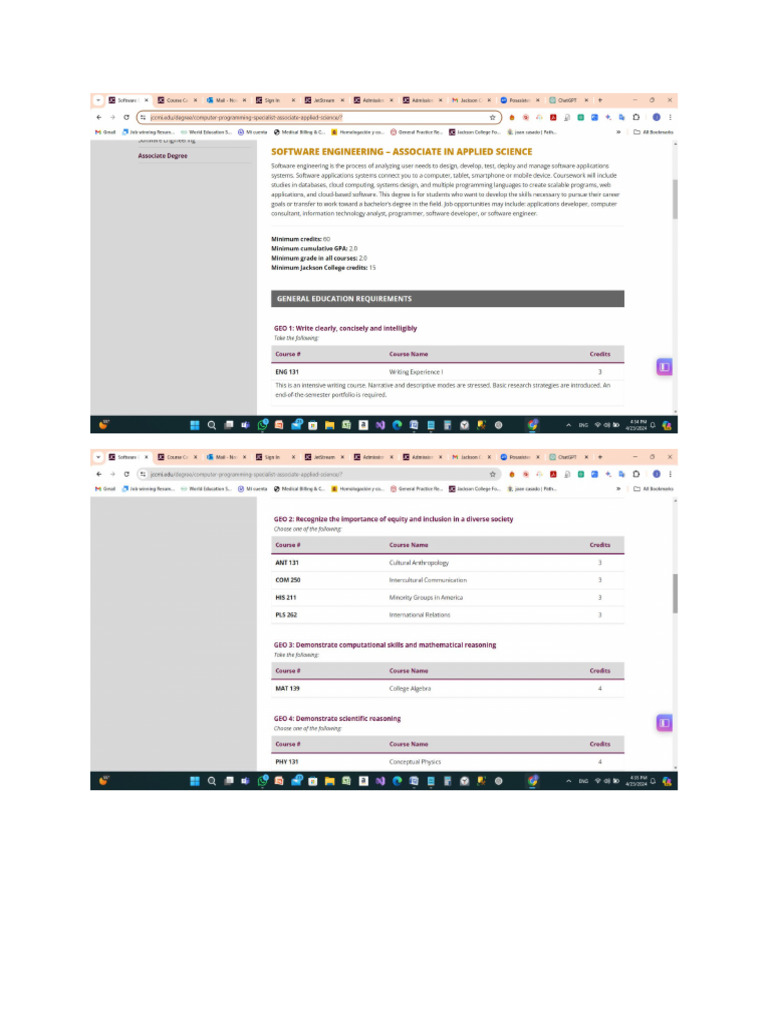program software engineer associate degree | PDF