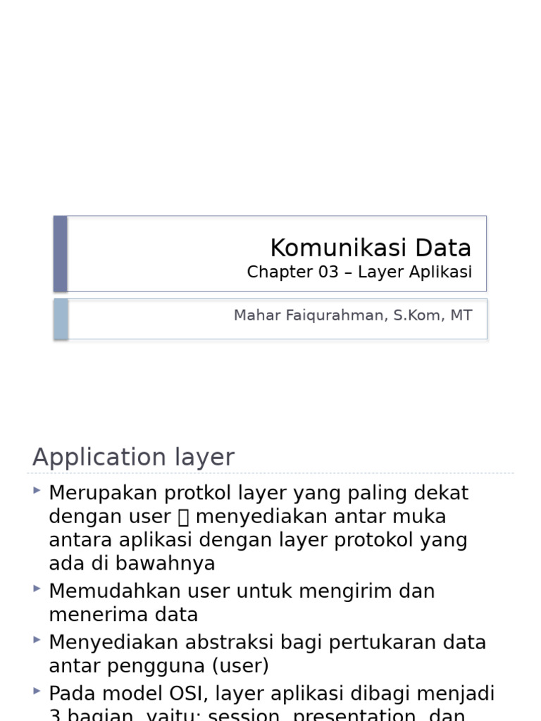 Chapter03 - Layer Aplikasi | PDF