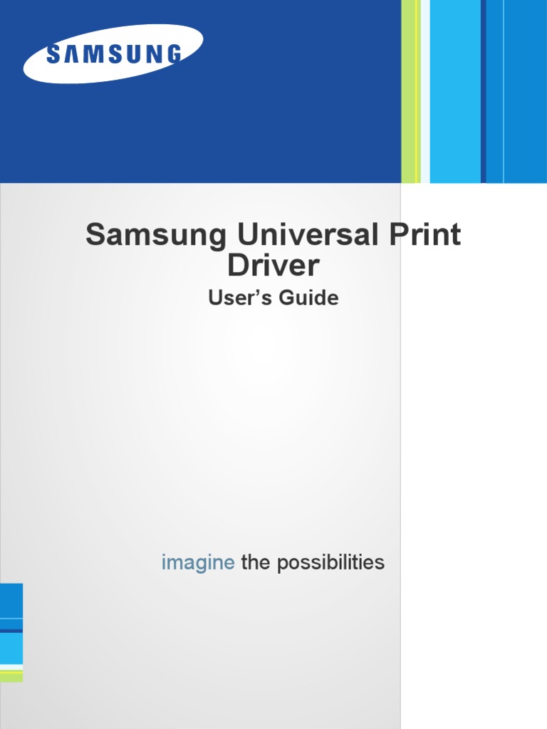 Samsung Universal Print Driver: User's Guide | PDF