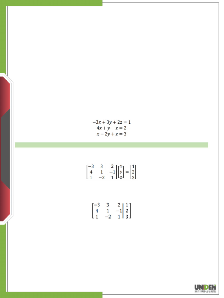 U3 - Tema 3.3 Metodo de Gauss-Jordan 3x3 | PDF | Ecuaciones | Matriz (Matemáticas)