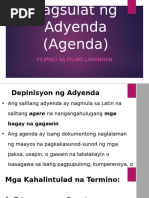 Halimbawa Ng Adyenda | PDF