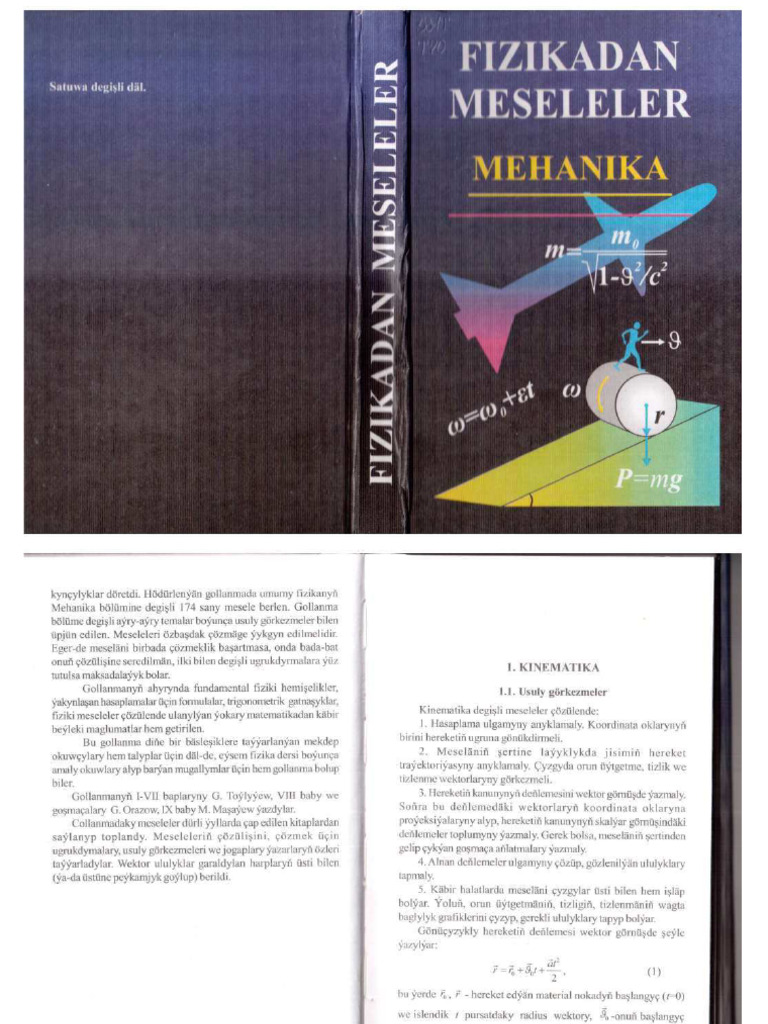 Toýlyýew G Fizikadan Meseleler (Mehanika) | PDF