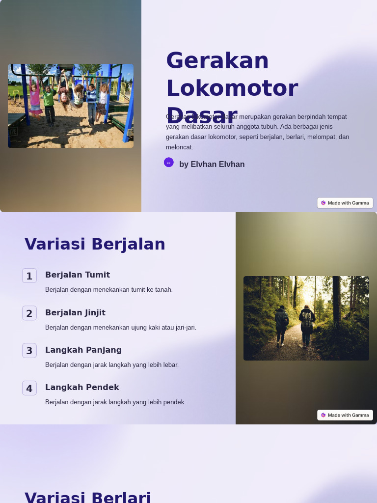 Gerakan Lokomotor Dasar | PDF