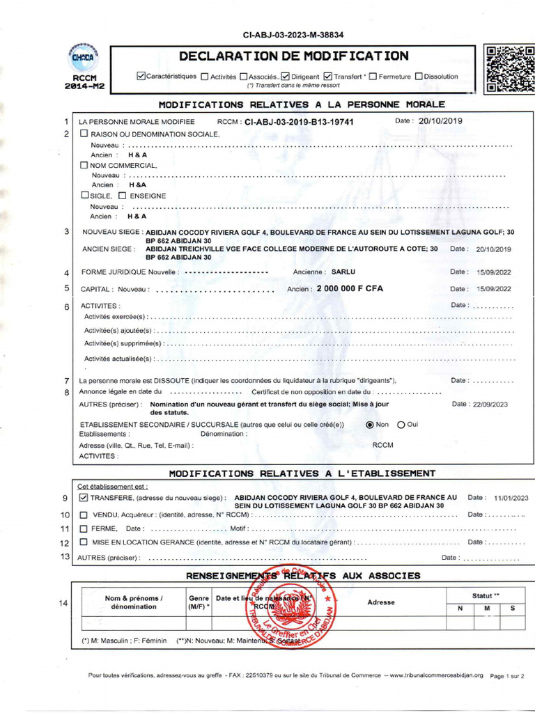 H&a RCCM Modifie | PDF