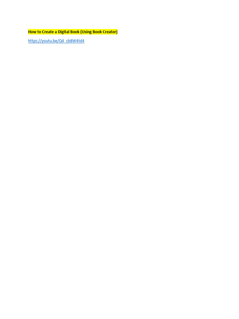 Create a Digital Book with Book Creator | PDF