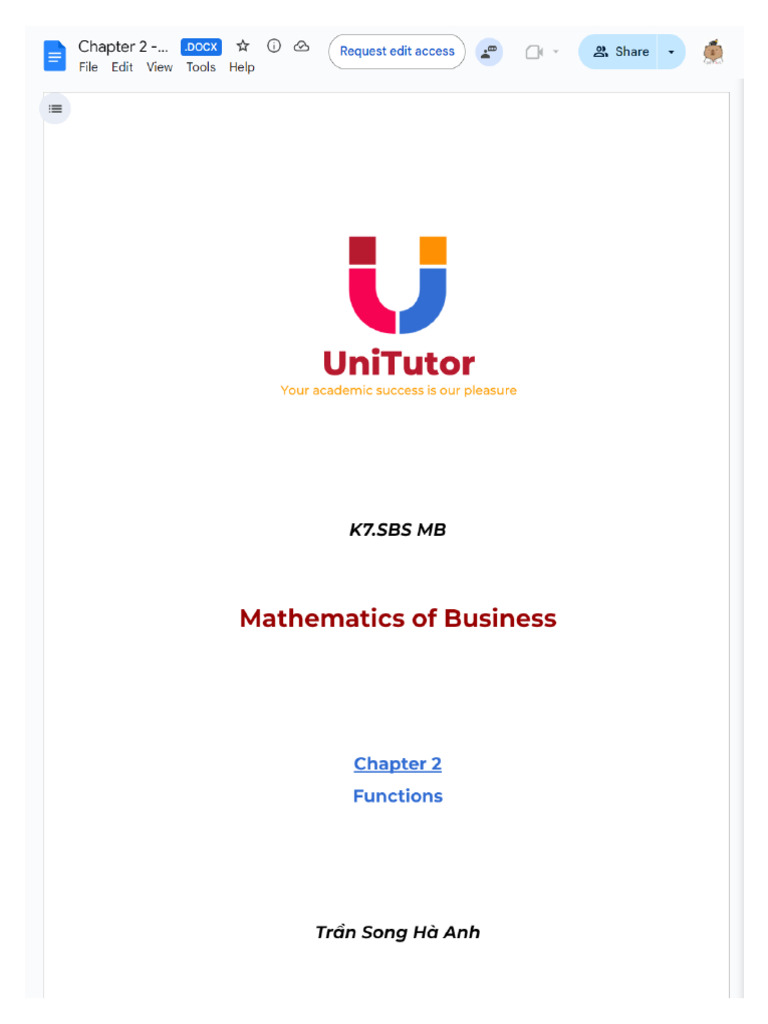 Chapter 2 - Functions | PDF