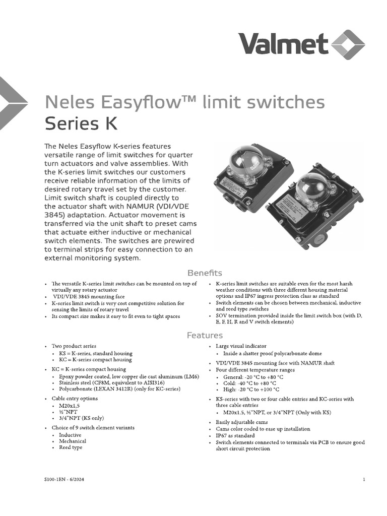 Valmet Limit Switch | PDF