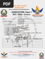 Geo Pp1 Kcse 2025 Top Prediction Cycles | PDF | Rock (Geology) | Coast