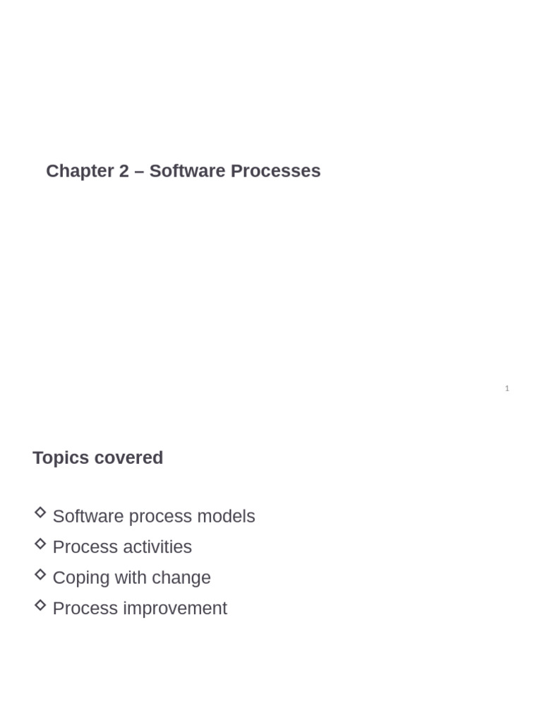 Ch2 SW Processes | PDF | Software Development Process | Agile Software ...