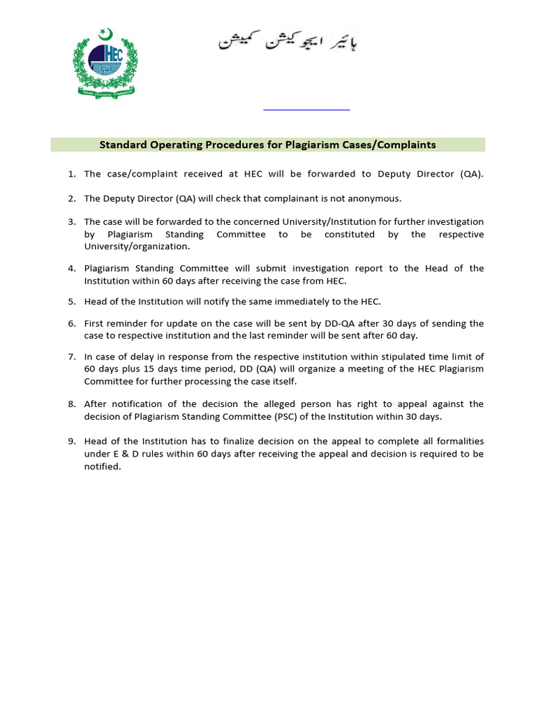 Standard Operating Procedure | PDF