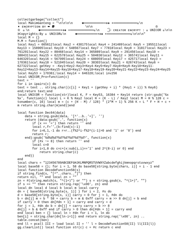 Â Ï Script Genshin Impact VIP - Lua | PDF