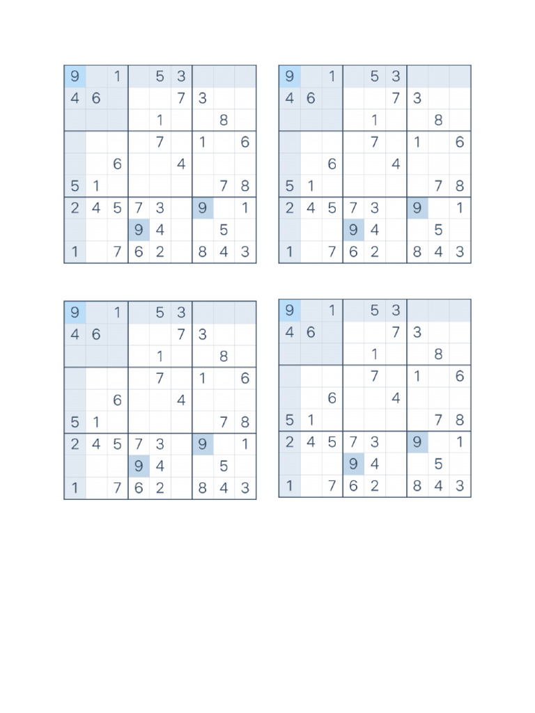 Sudoku | PDF
