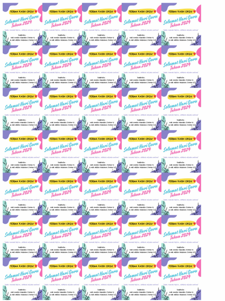 Sticker Hari Guru | PDF