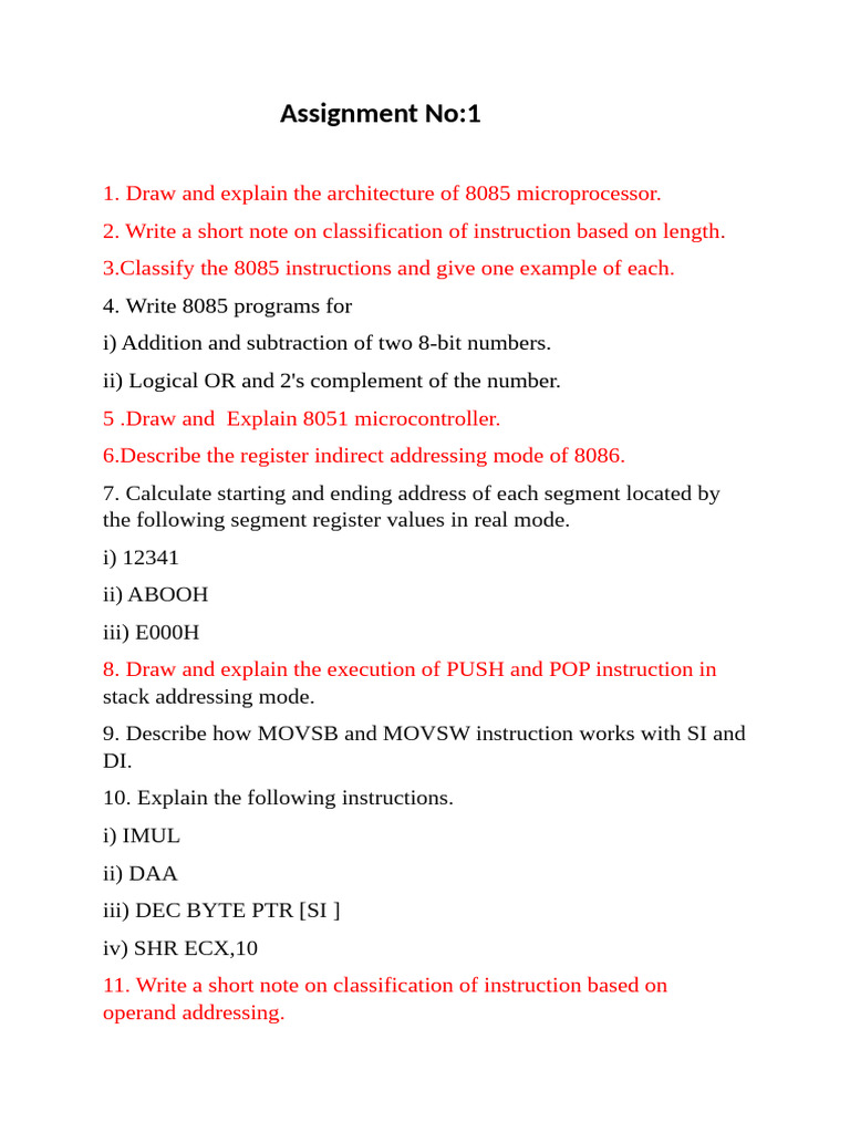 MP Assignment 1 | PDF | Computer Engineering | Computer Architecture