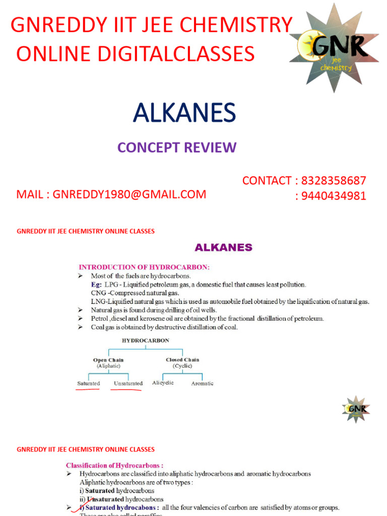 Alkanes Explained PDF | PDF | Science Education | Education Policy