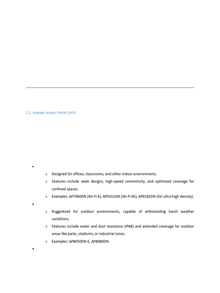 Module 3 Huawei WLAN Hardware and Architecture | PDF | Computer Network ...