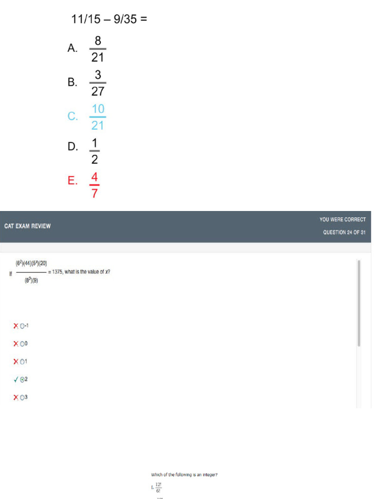 Arithmetic - Algebra GMAT Practice | PDF