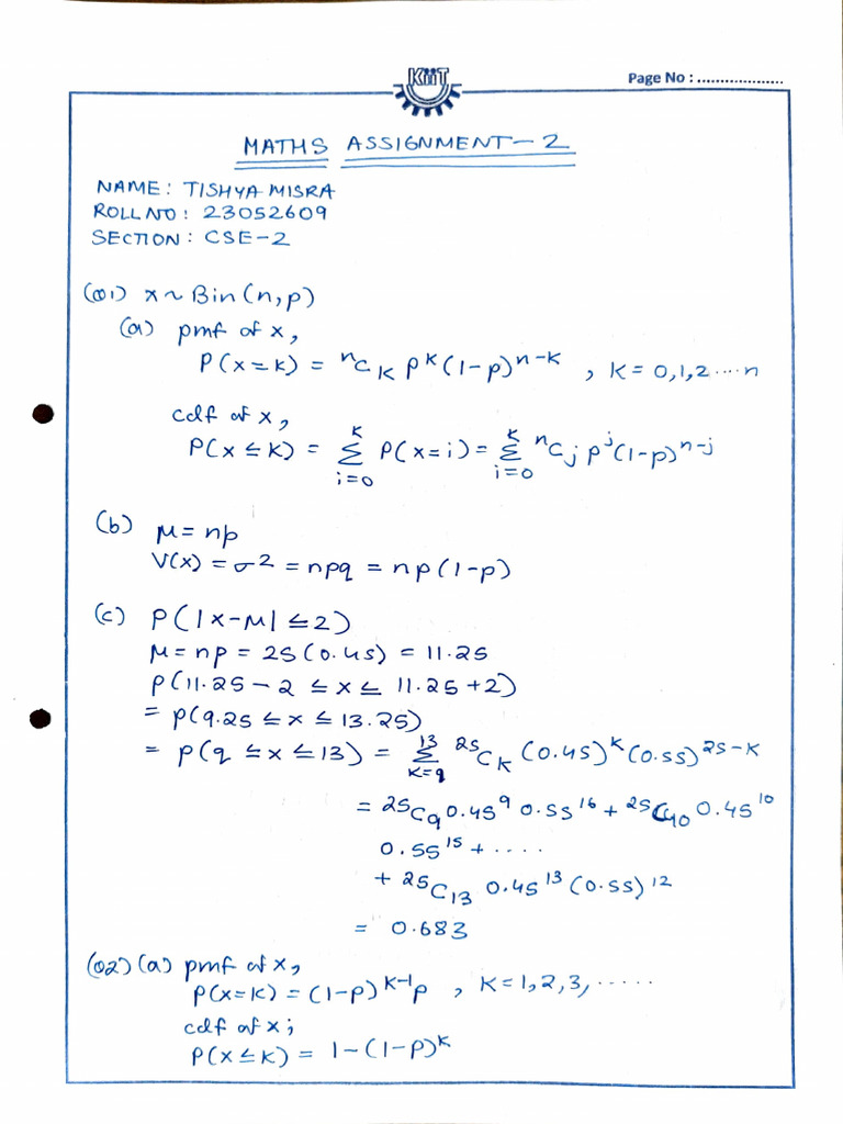 Math Assignment Analysis | PDF | Multidimensional Signal Processing | Computer File
