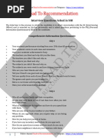 SSB All Interview Round Questions | PDF | Regiment | Military Science